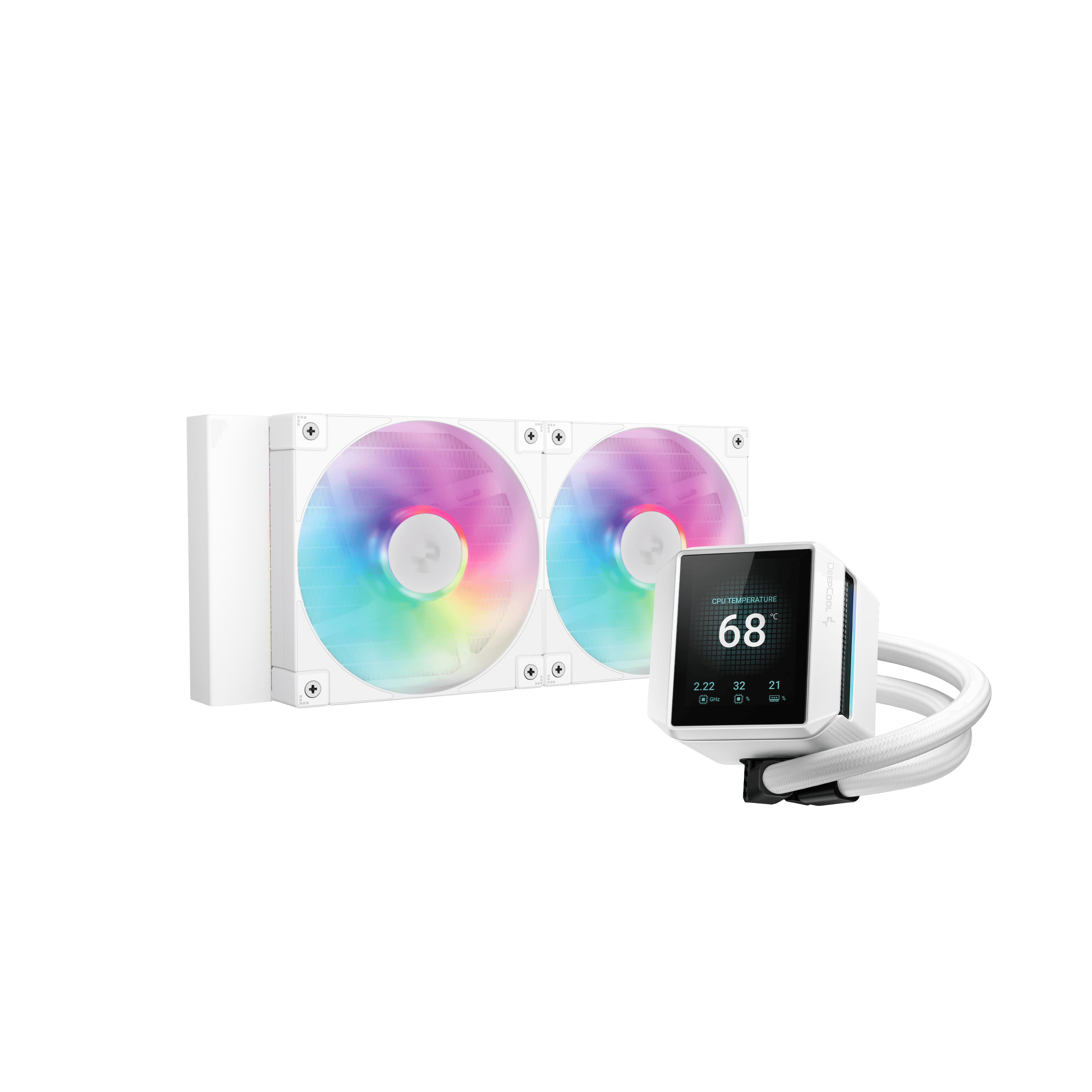 MYSTIQUE 240 WH ARGB - DeepCool